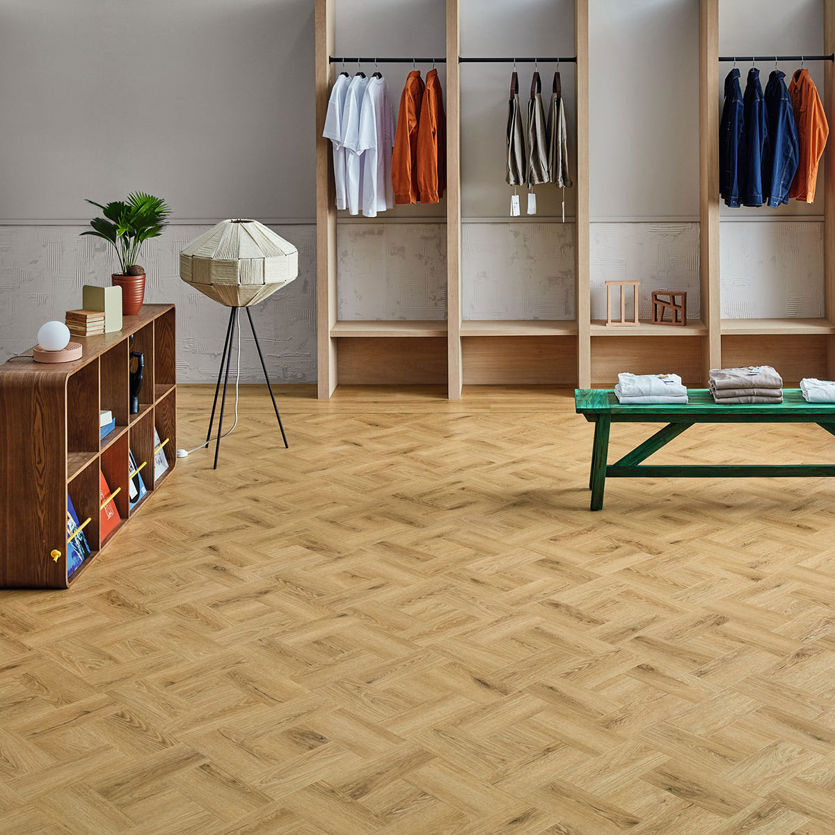 Hanningfield Oak in Broad Weave | 0.7mm Commercial LVT Flooring from Amtico